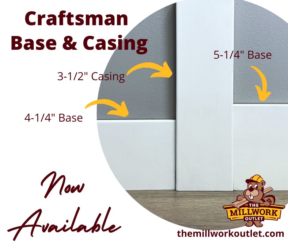 Craftsman 5-1/4" Baseboard Moulding – The Millwork Outlet