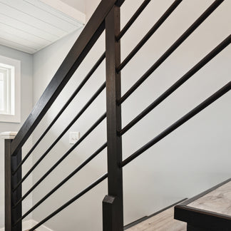 Modern Stair Railing - Sleek Hardwood Handrail – The Millwork Outlet