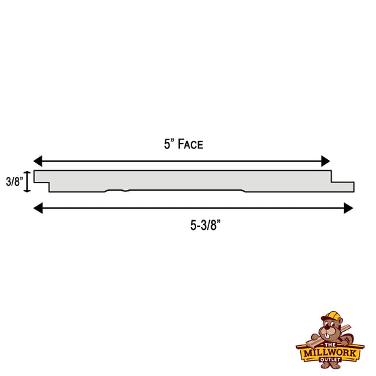 Primed White Nickel Gap Shiplap - Clean & Durable – The Millwork Outlet