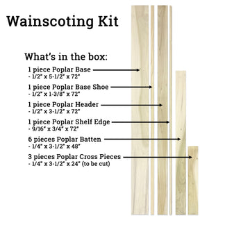 Board and Batten Wainscoting Kit - Easy DIY Accent Wall – The Millwork ...