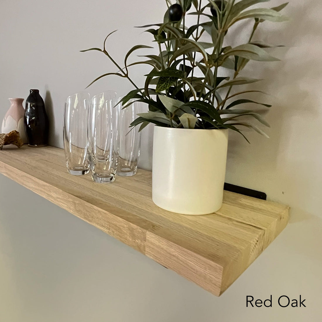 Butcher Block Wall Shelf - Red Oak, Warm & Durable – The Millwork Outlet
