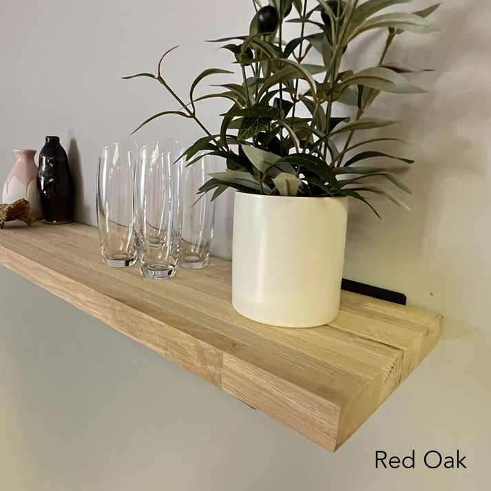 Butcher Block Wall Shelf - Red Oak – The Millwork Outlet