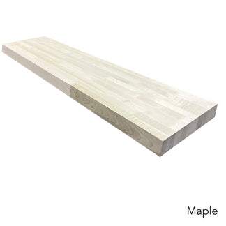 Butcher Block Wall Shelf - Maple, Durable & Customizable – The Millwork ...